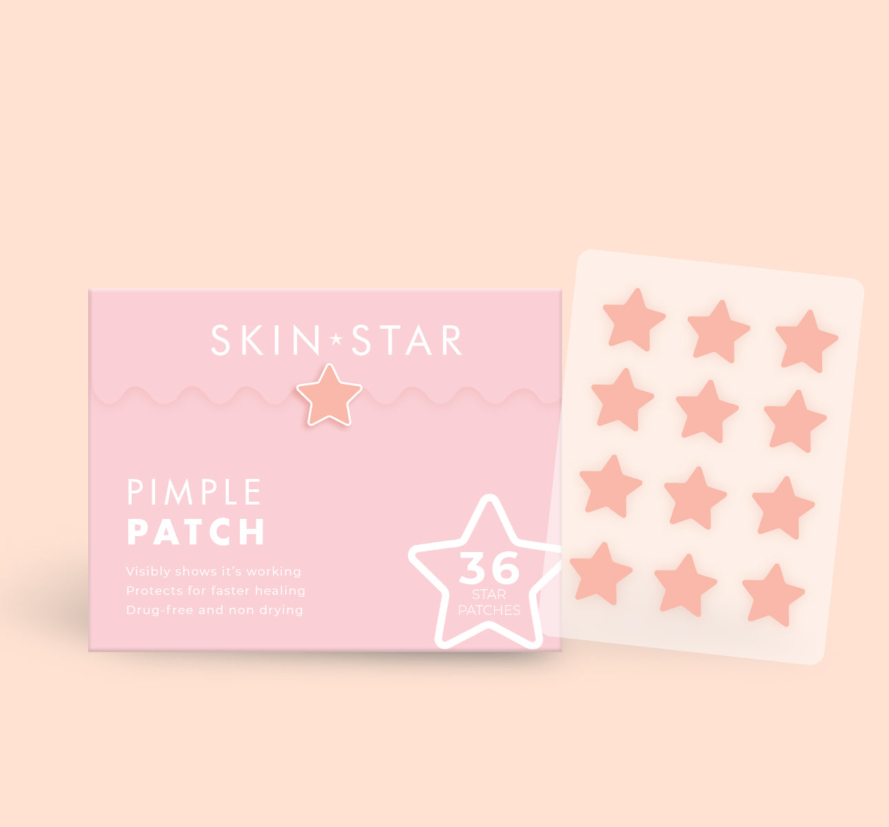 StarPatch - 36 Pink Pimple Patches – Skinstar